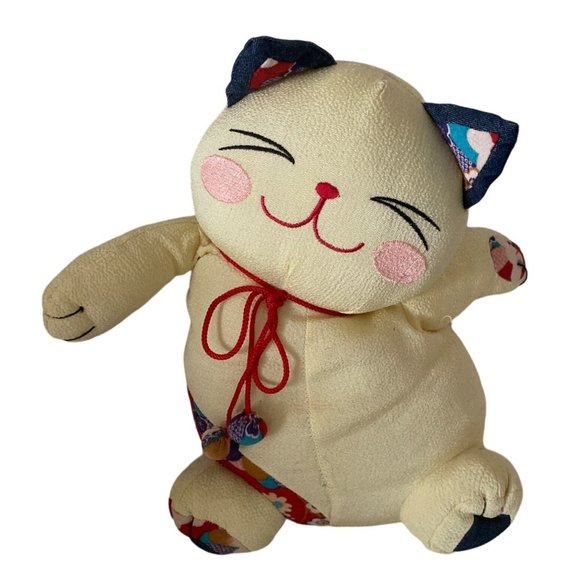 Toys | 14 Inch Satomi Chan Plush Lucky Cat Japanese Silk Rayon Stuffed ...